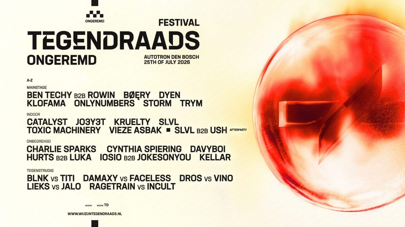 WIJ ZIJN TEGENDRAADS | Hard Techno Events